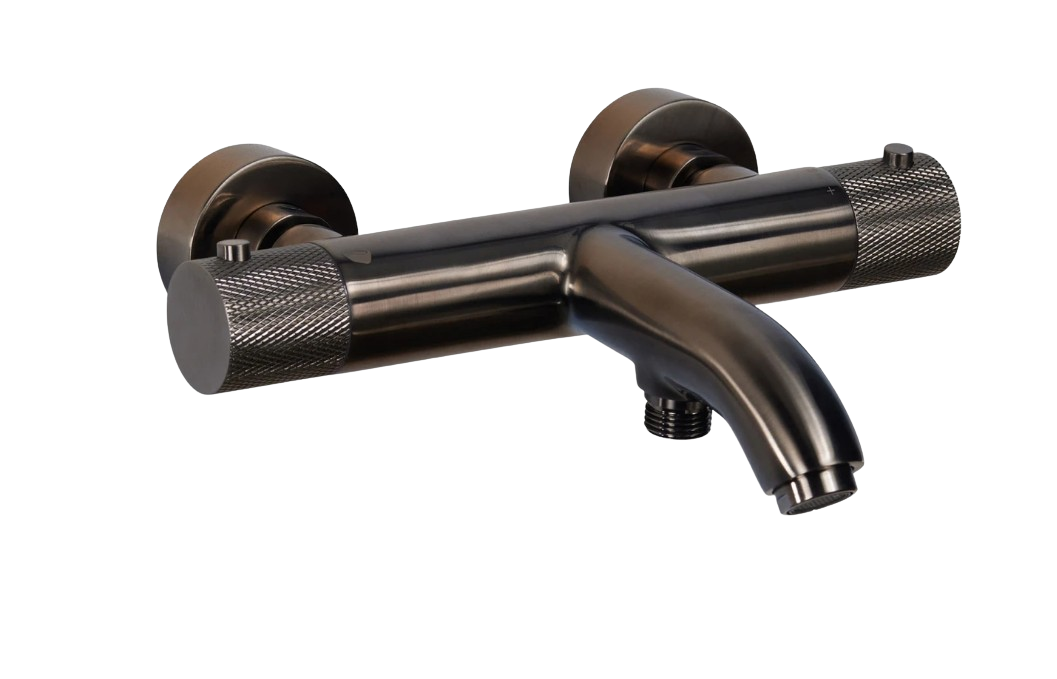 Facet Badthermostaat - Gun metal - Blue Label
